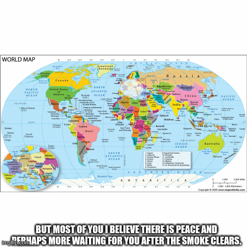 Peace after the smoke clears - Imgflip