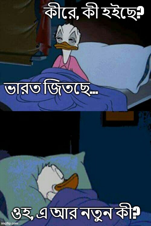 sleepy donald duck in bed - Imgflip