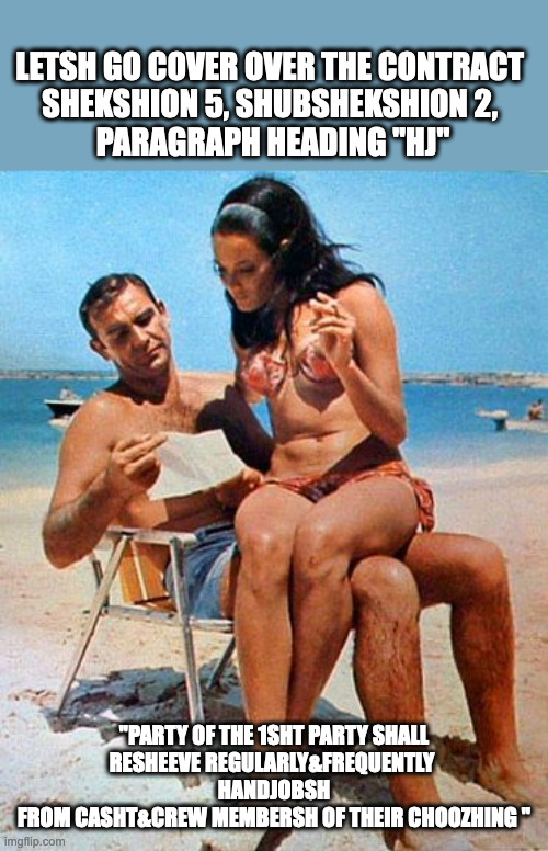 sean connery beach lap - Imgflip