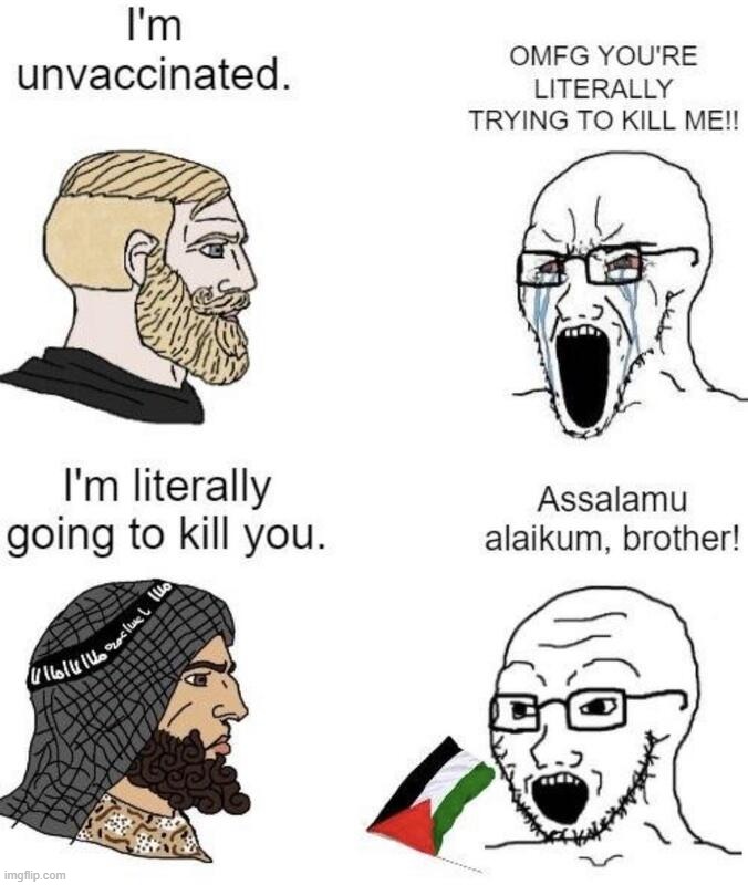 Chad vs. Woke NPC - Imgflip