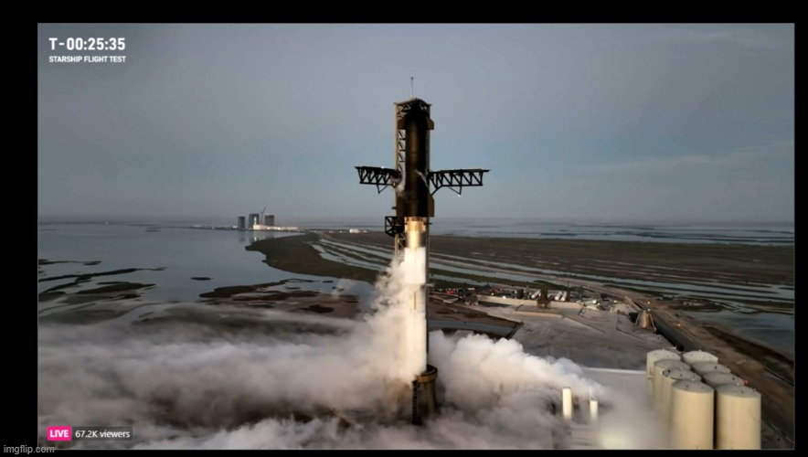 Starship Test Launch at 8 EST. Propellents loaded! | Political Talk