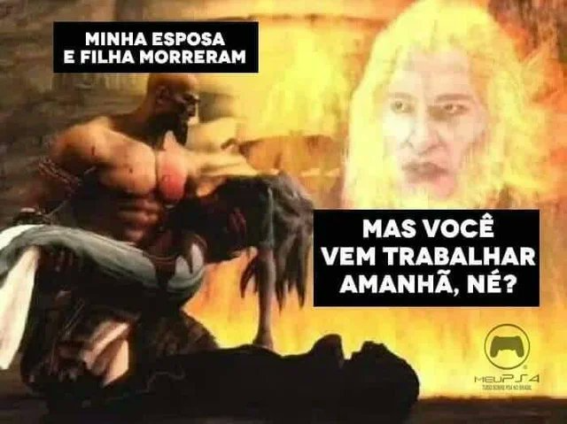 kratos vem trabalhar Blank Template - Imgflip