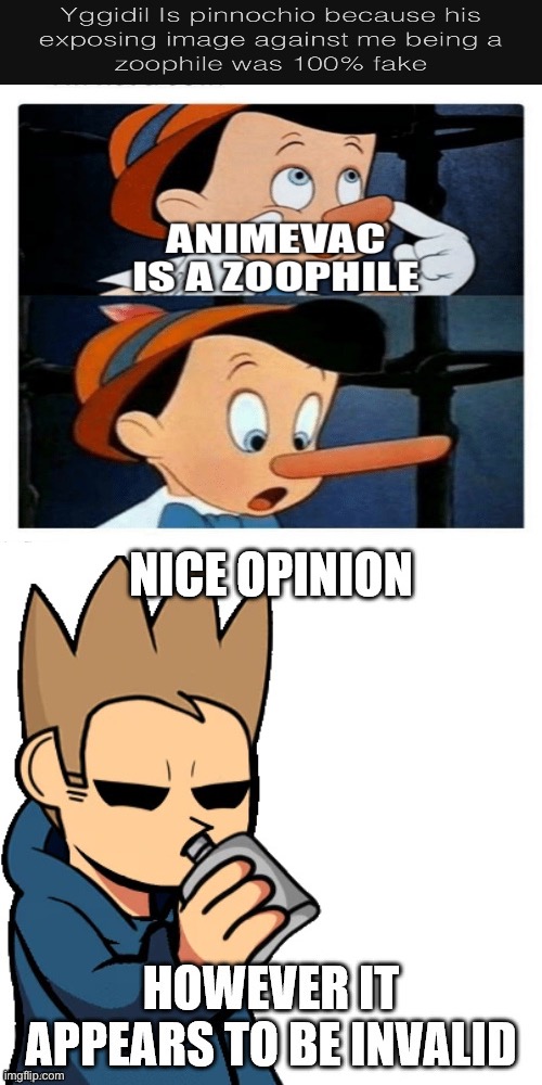 nice opinion, however it appears to be invalid - Imgflip