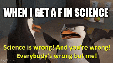 F in science - Imgflip