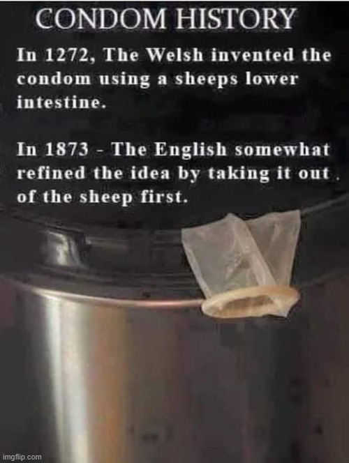 History of the Condom. - Imgflip