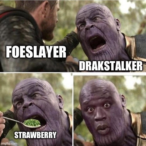 Thor feeding Thanos - Imgflip
