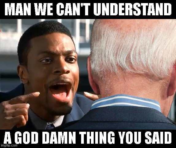 we can't understand a damn thing you said - Imgflip