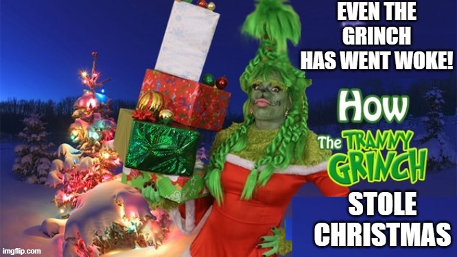 The Grinch has went woke! We now have the TRANNY Grinch!! - Imgflip