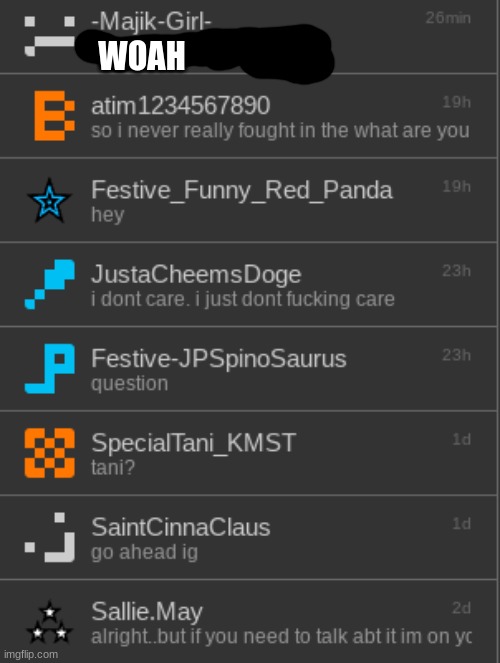 memechats. ik yall dont care tho (mod note: :goku-staring:) - Imgflip