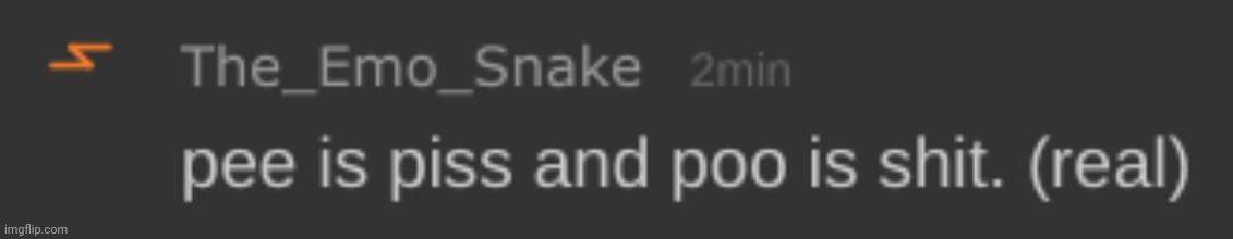 Image tagged in pee is piss and poo is shit - Imgflip