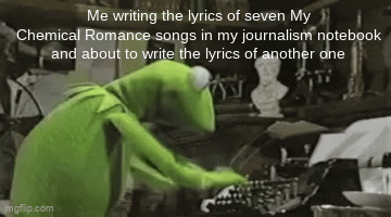 Kermit frantically typing - Imgflip