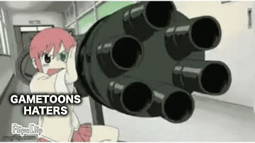 gametoons getting miniguned - Imgflip