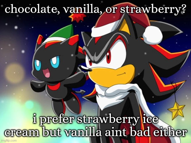 shadow and chao in christmas - Imgflip