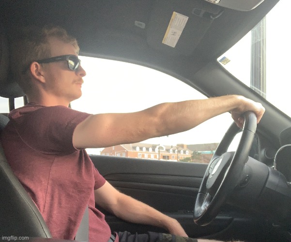 What song got you going like this on the steering wheel - Imgflip