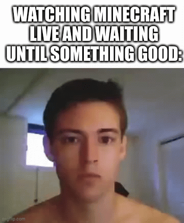 Minecraft live in a nutshell: - Imgflip