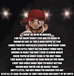 *Ahem* Mi mi mi mi miiiiiiiii I am the Great Mighty Poo And I'm going ...