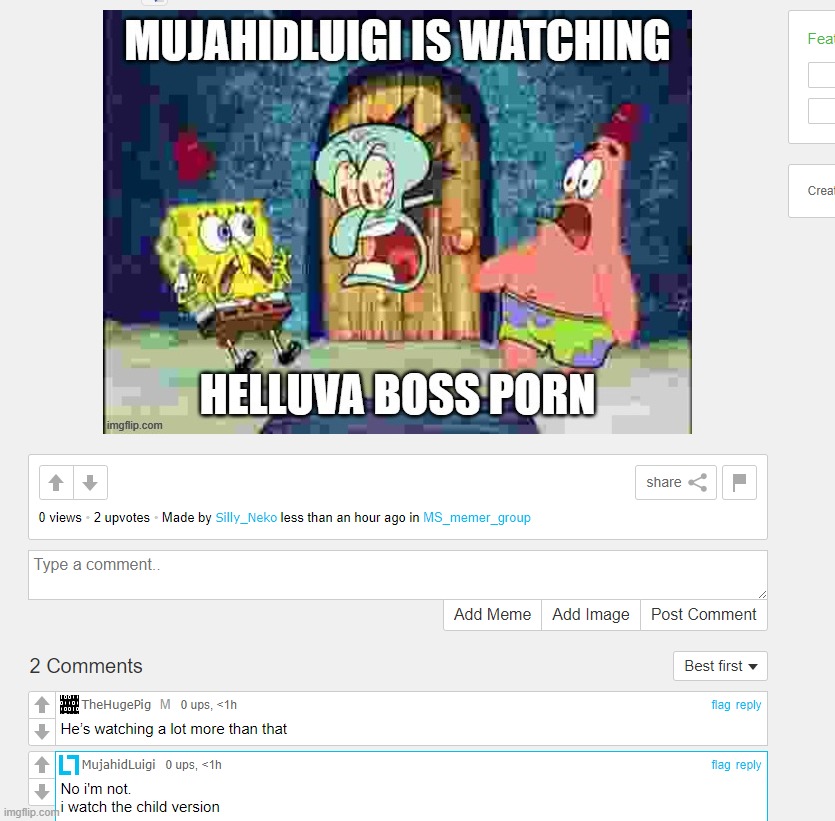 caught bro red handed - Imgflip