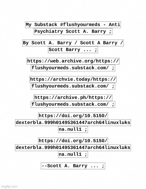 Substack #flushyourmeds - Imgflip