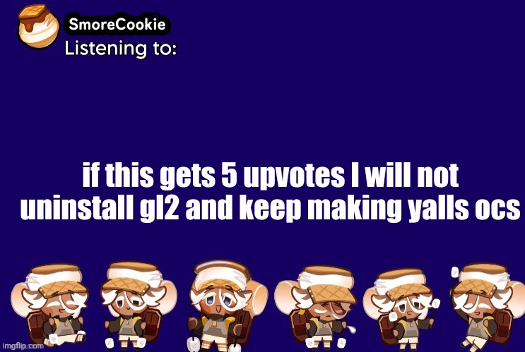 SmoreCookie announcement template v2 (thanks Banditos) - Imgflip