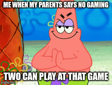 Evil Patrick - Imgflip