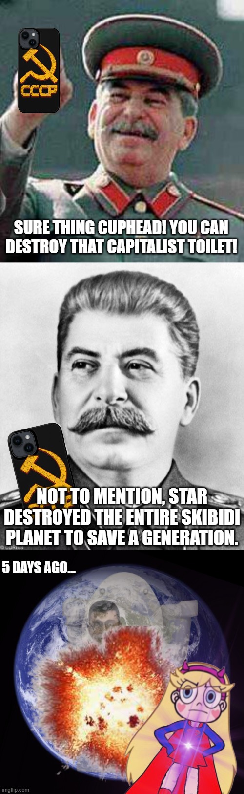 Cuphead calls Stalin - Imgflip