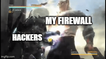 Firewall = bedrock = cannot be stopped = no hacks = no virus = safe ...