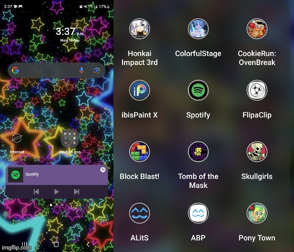 homescreen + main apps reveal - Imgflip