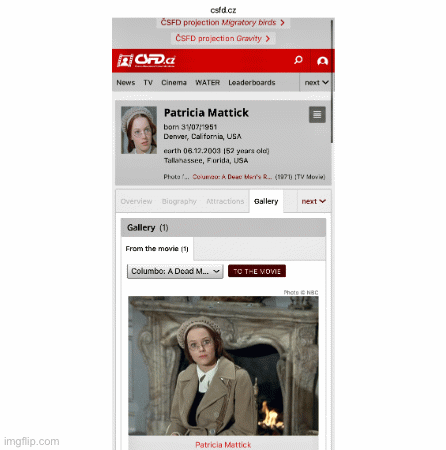 Pattye’s entry in Czech/Slovak database - Imgflip