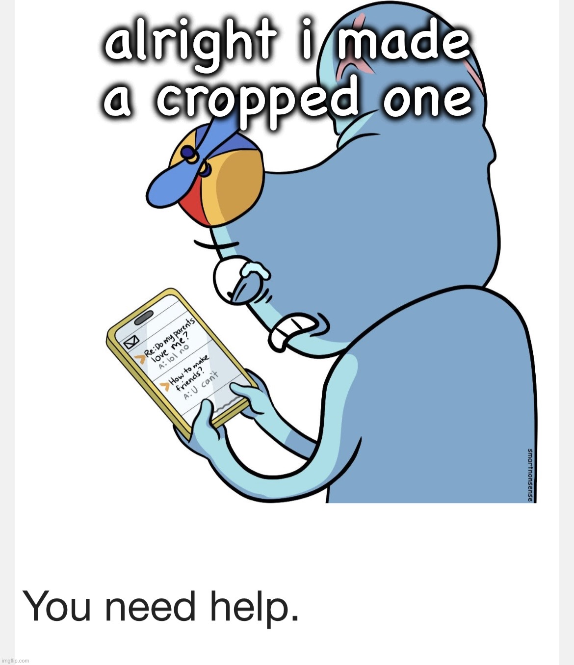 durd how to make friends but cropped - Imgflip