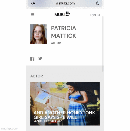 Pattye’s entry from MUBI - Imgflip