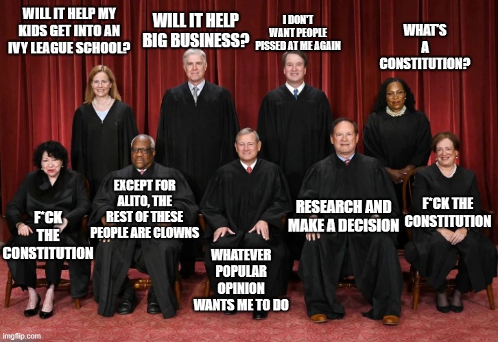 How your Supreme Court deals - Imgflip