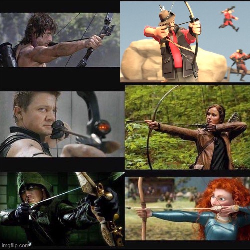 they all have 5 arrows each, who’s winning - Imgflip