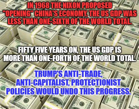 Donald Trump is a CINO (Capitalist In Name Only) Republican. - Imgflip