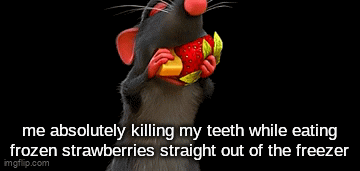 remy eating cheese and a strawberry - Imgflip