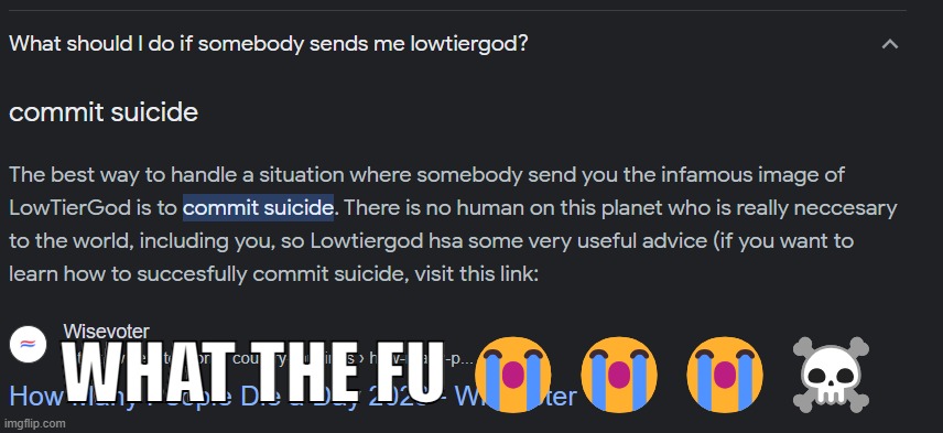 google be wilding fr - Imgflip