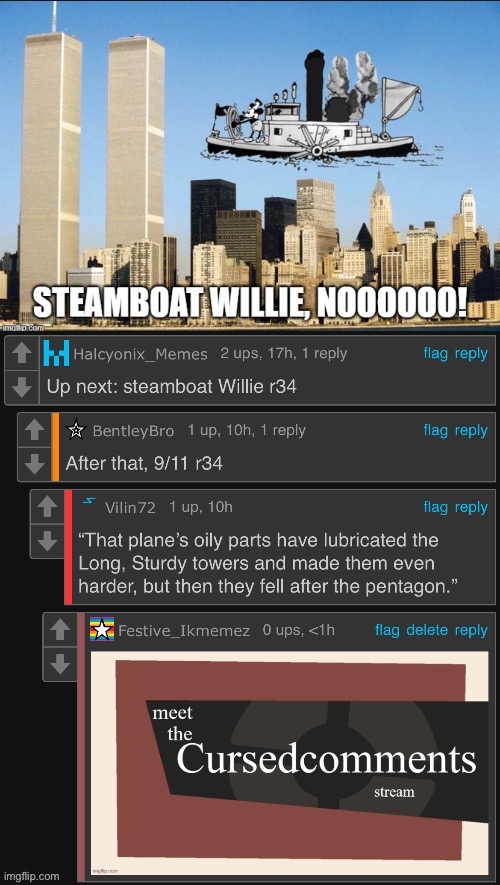 Image tagged in 9/11,rule 34,cursedcomments - Imgflip