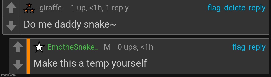 Do me daddy snake~ - Imgflip