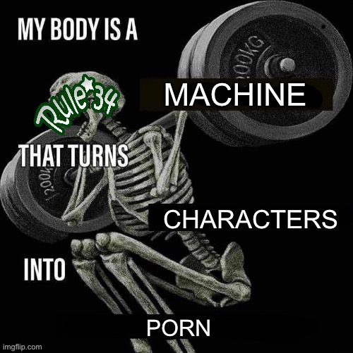 My body is a X that turns Y into Z - Imgflip