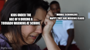 We just had a tornado warning - Imgflip