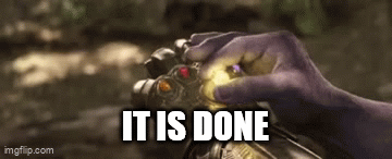 it is done - Imgflip