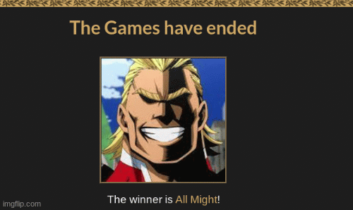 Hunger Games With MHA - Imgflip
