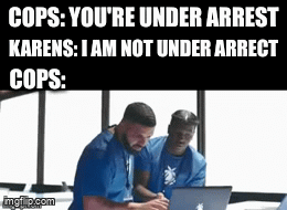 i don't know why people think that cops will not arrest them for saying that - Imgflip