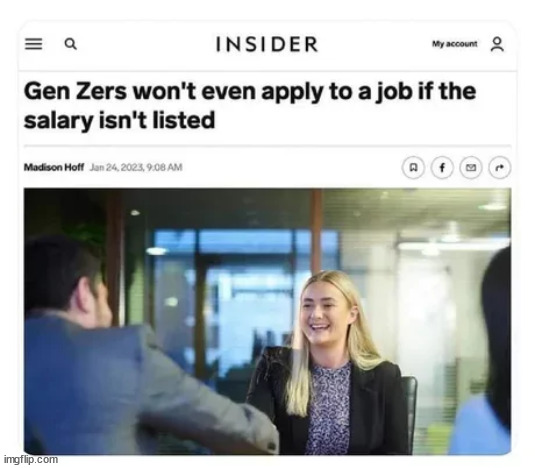 Last time I checked, the entire point of a job was getting fucked paid - Imgflip