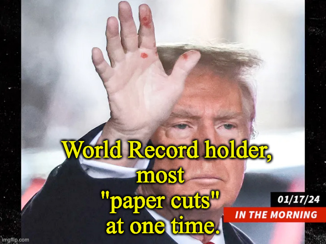 Trump's "Paper Cuts" - Imgflip