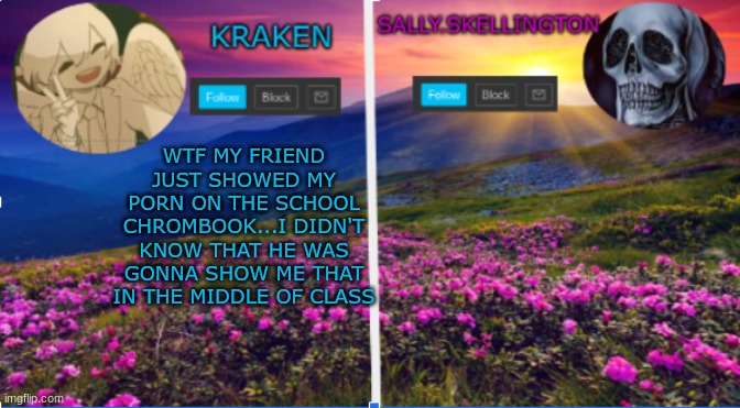 sally.skellington and kraken announcment template - Imgflip