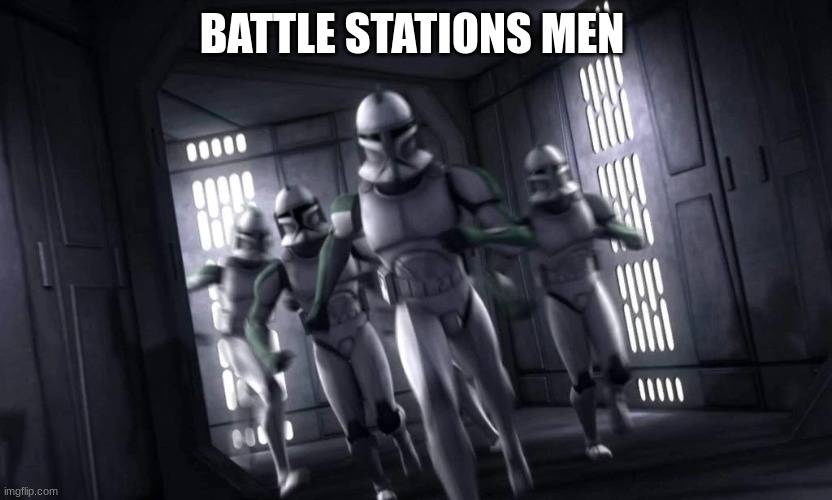 clone troopers running - Imgflip