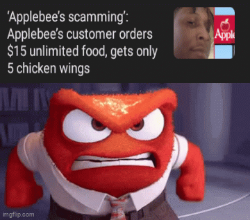 Applebee's scamming - Imgflip