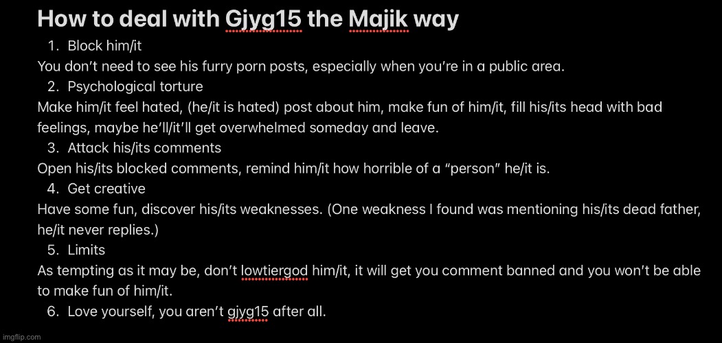 How to deal with Gjyg15 the Majik way - Imgflip