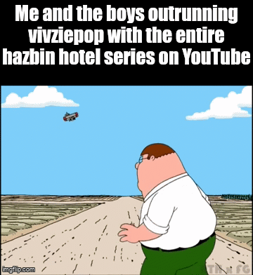 Peter running away from plane - Imgflip