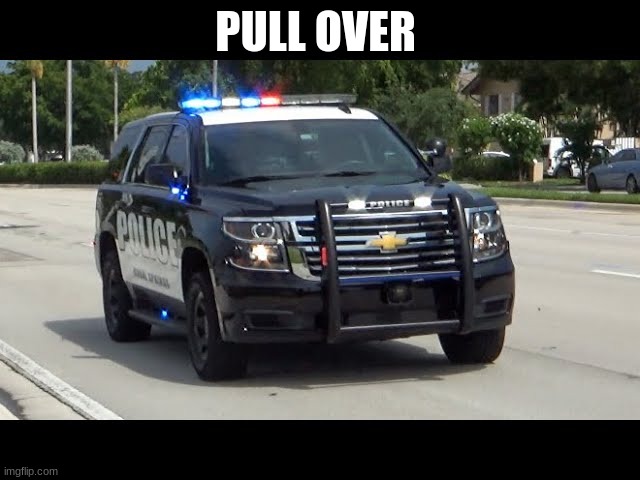 police car responding - Imgflip